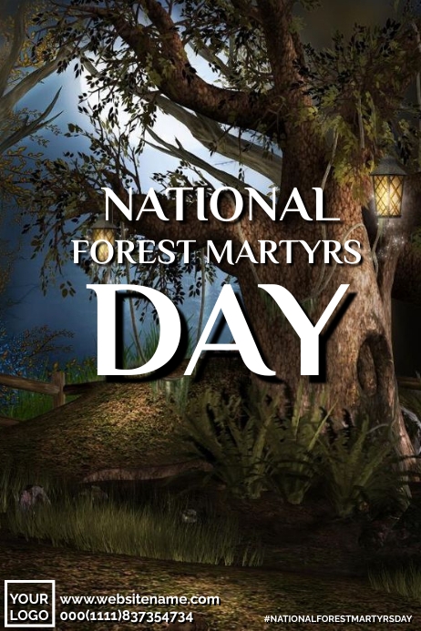 National forest martyrs day 2023 Template | PosterMyWall