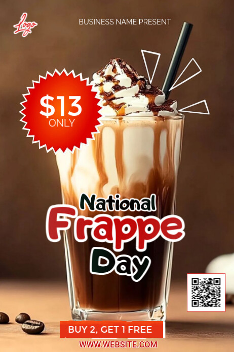 National frappe day Template | PosterMyWall