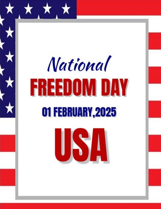 National Freedom Day 2025 Template | PosterMyWall