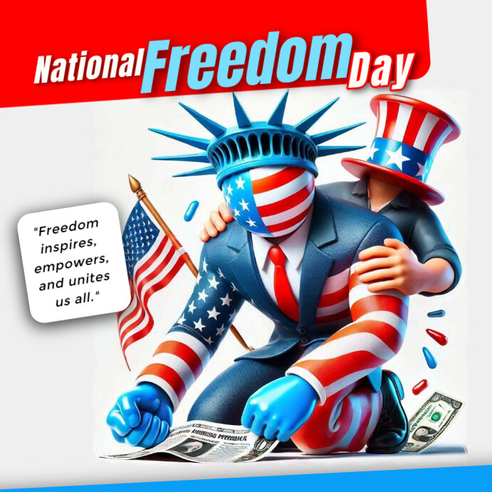 National Freedom day Template | PosterMyWall