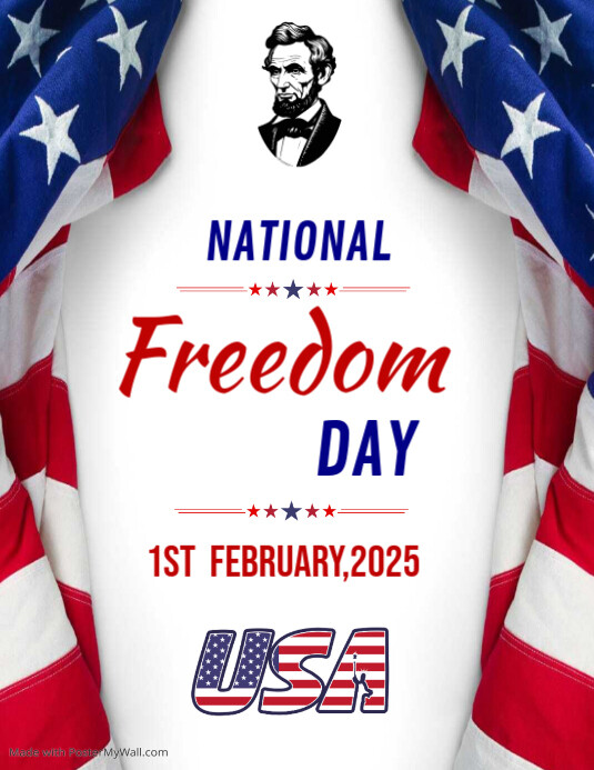 Copy of National freedom Day of USA 2025 | PosterMyWall