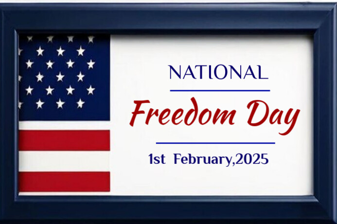 Copy of National freedom Day of USA 2025 | PosterMyWall