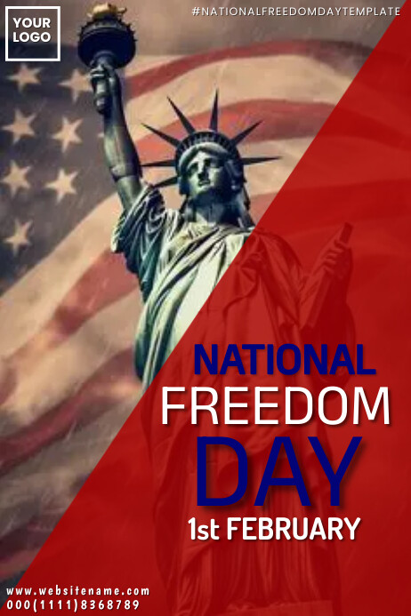 National freedom day template | PosterMyWall