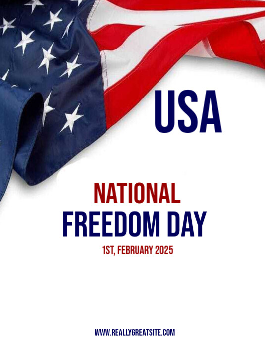 National Freedom day USA Flyer Template 2025 | PosterMyWall