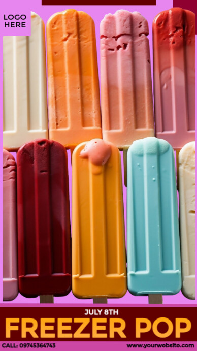 National Freezer Pop Day Ad Templat | PosterMyWall