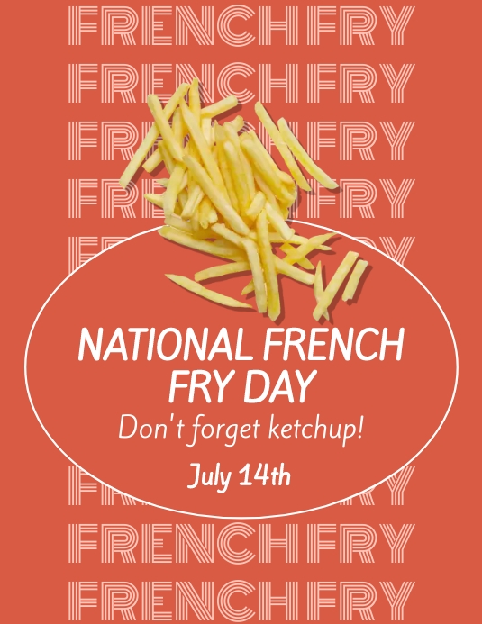 Copy of National French Fry Day | PosterMyWall