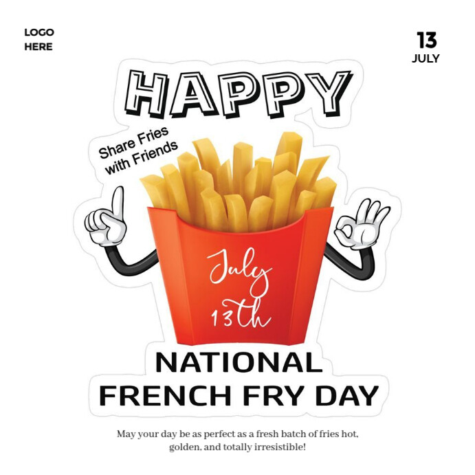 National French Fry Day Template | PosterMyWall