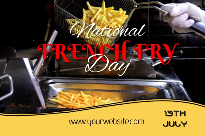 NATIONAL FRENCH FRY DAY Template | PosterMyWall