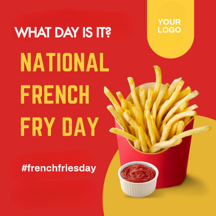 Plantilla de National French Fry Day Instagram Post | PosterMyWall
