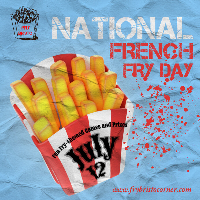 Plantilla de National French Fry Instagram Post | PosterMyWall