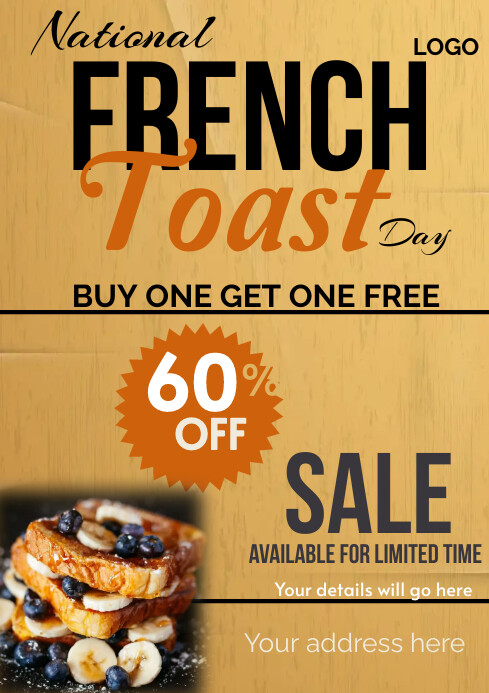 Plantilla de National French Toast day (1) | PosterMyWall