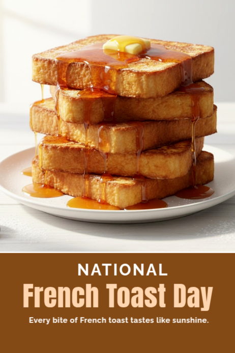 National French toast day Template | PosterMyWall