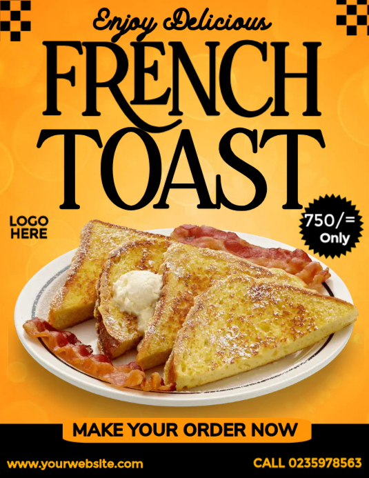 Plantilla de National French Toast Day Flyer | PosterMyWall