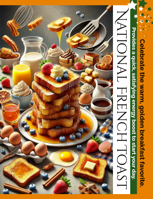 National French Toast Template | PosterMyWall