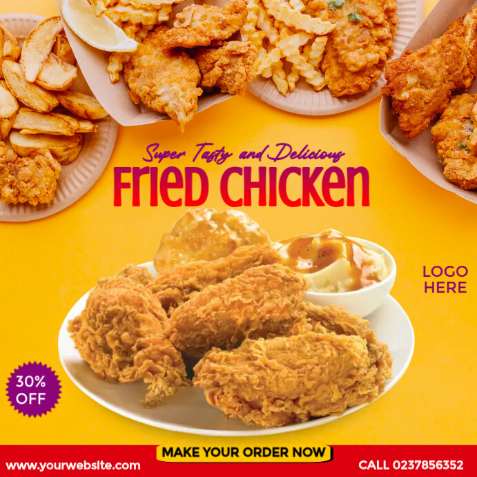 National Fried Chicken Day Ad Template | PosterMyWall