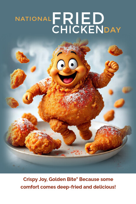 National fried chicken day Template | PosterMyWall