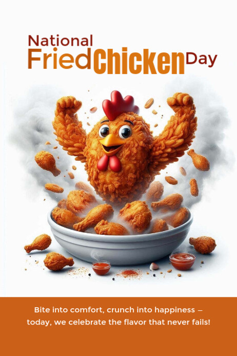 National fried chicken day Template | PosterMyWall