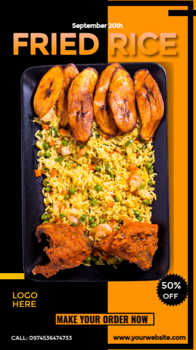 Copy of National Fried Rice Day | PosterMyWall