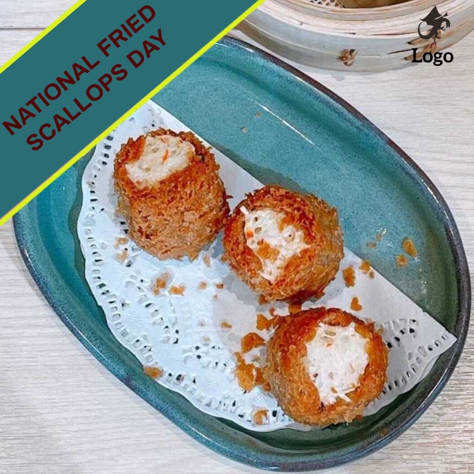 NATIONAL FRIED SCALLOPS DAY Template | PosterMyWall