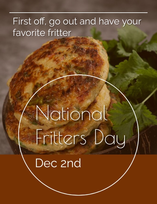 National Fritters Day Template | PosterMyWall