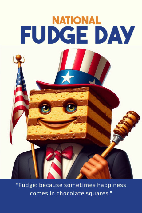 Plantilla de NATIONAL FUDGE DAY | PosterMyWall
