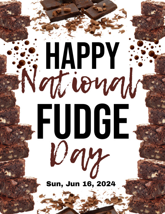 national fudge day Template | PosterMyWall