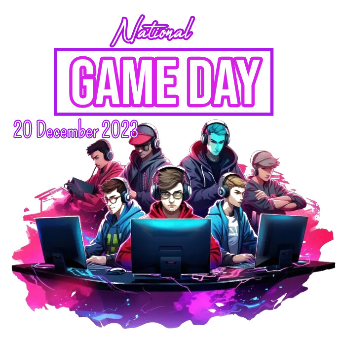 National game Day Instagram post Template | PosterMyWall
