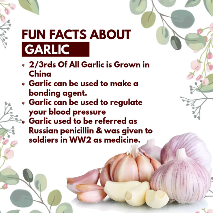NATIONAL GARLIC DAY (1) Template | PosterMyWall