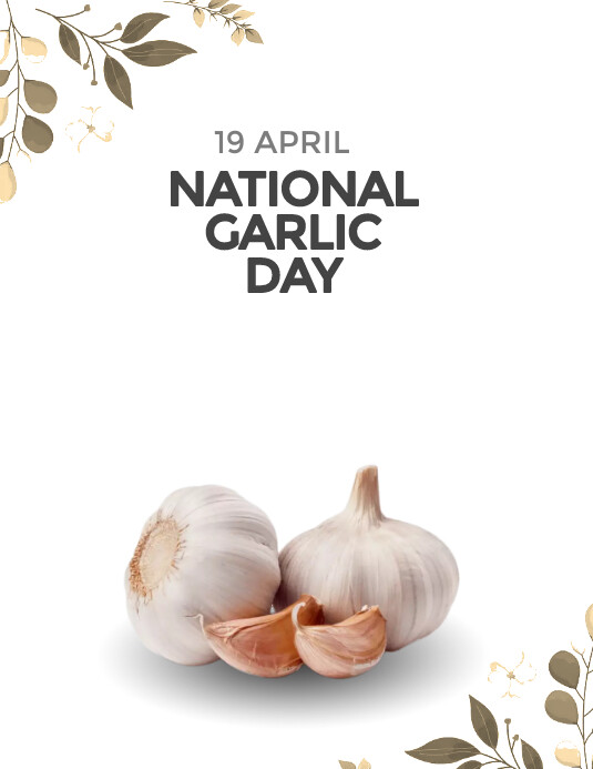 NATIONAL GARLIC DAY (2) Template | PosterMyWall