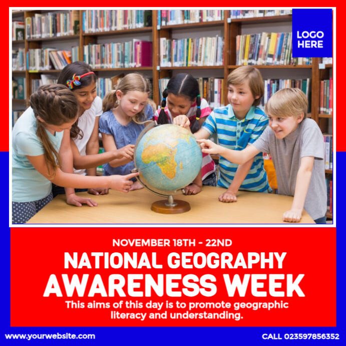 Copy of National Geography Awareness Week | PosterMyWall