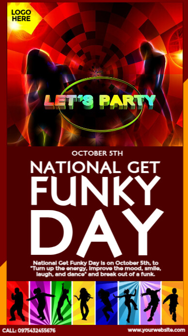 Copy of National Get Funky Day Design | PosterMyWall