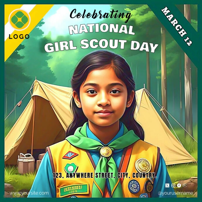 Plantilla de National Girl Scout Day | PosterMyWall