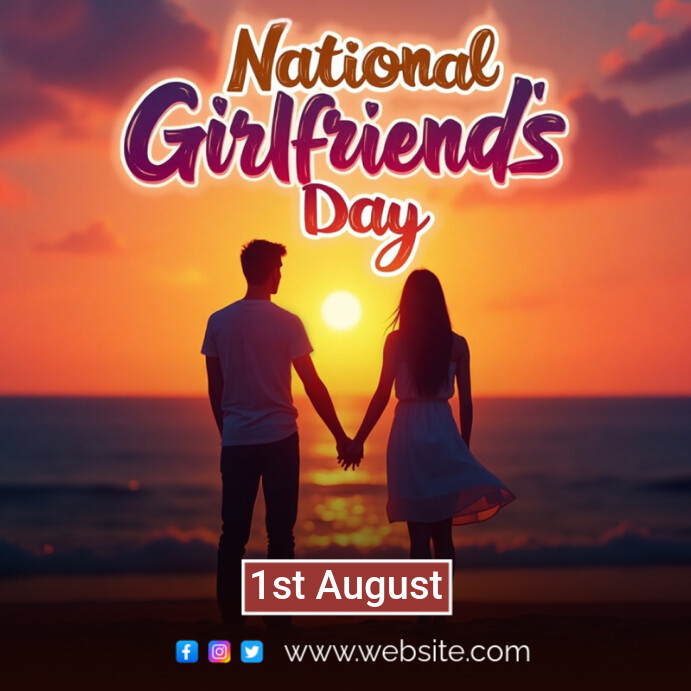 National Girlfriend Day Template | PosterMyWall