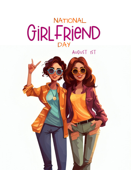 National Girlfriend Day Template Flyer (us Letter) | PosterMyWall