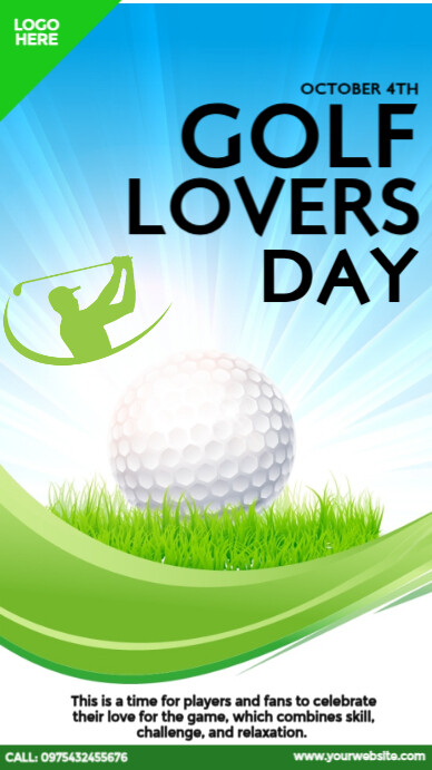 National Golf Lovers Day Design Template | PosterMyWall
