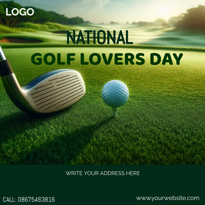 Copy of National Golf Lovers Day | PosterMyWall