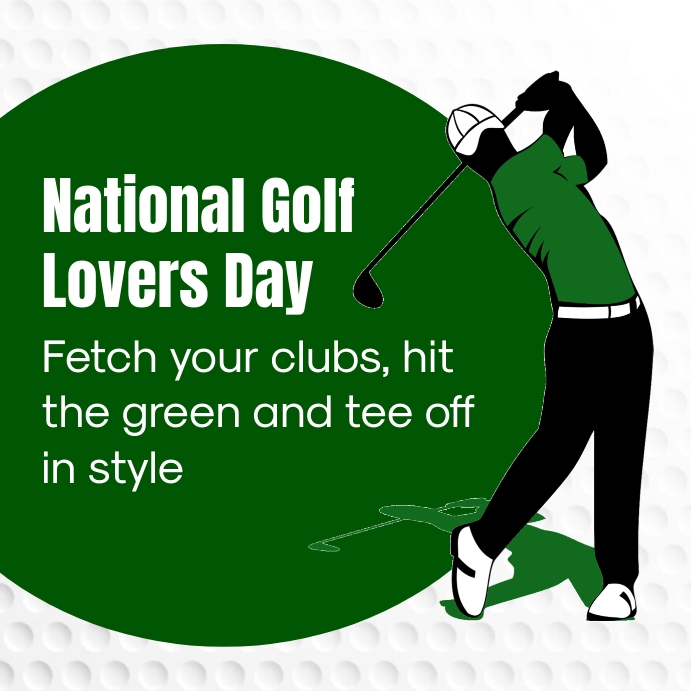 Instagram Hari Pecinta Golf Nasional Templat | PosterMyWall