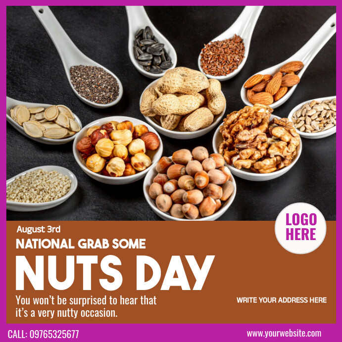 Copy of National Grab Some Nuts Day | PosterMyWall