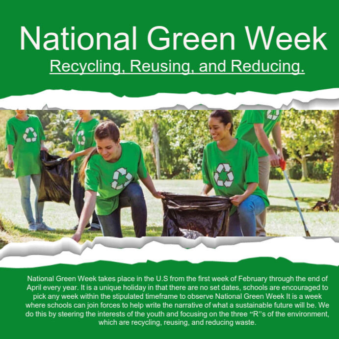 Copy of national green week | PosterMyWall