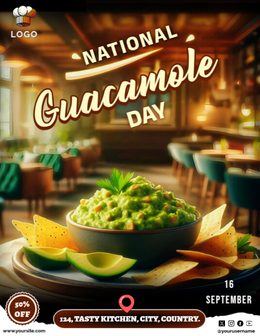Copy of National Guacamole Day | PosterMyWall