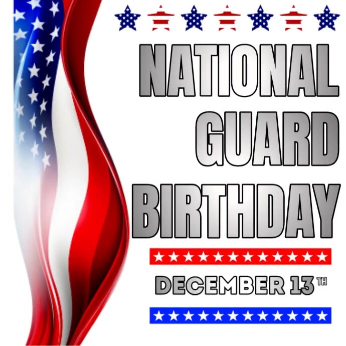 National Guard Birthday Template | PosterMyWall