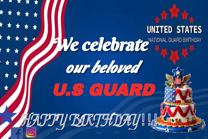National guard birthday template | PosterMyWall
