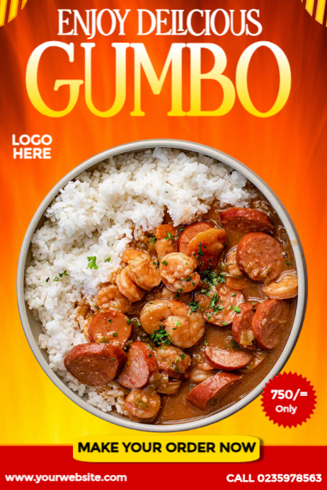National Gumbo Day Poster Template | PosterMyWall