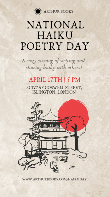 National Haiku Poetry Day Instagram Story Template | PosterMyWall
