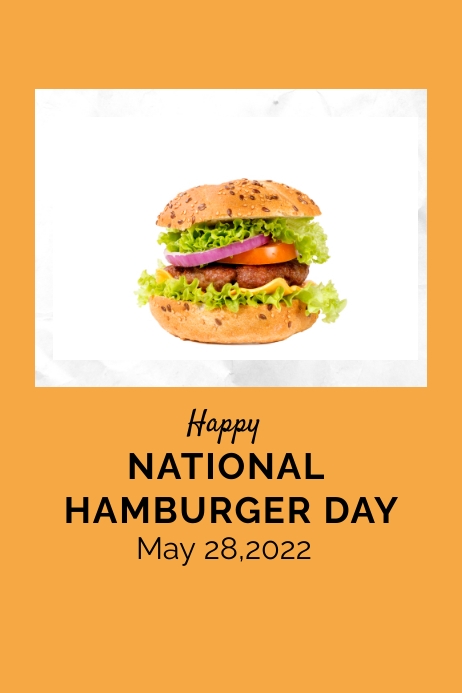 Copy of national hamburger day | PosterMyWall