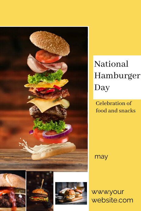 National hamburger DAy Template | PosterMyWall