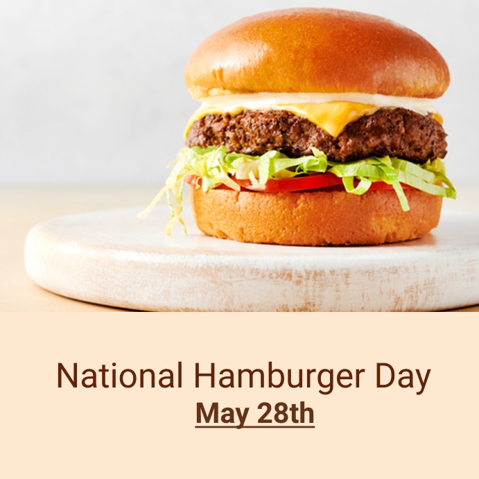 Plantilla de national hamburger day | PosterMyWall