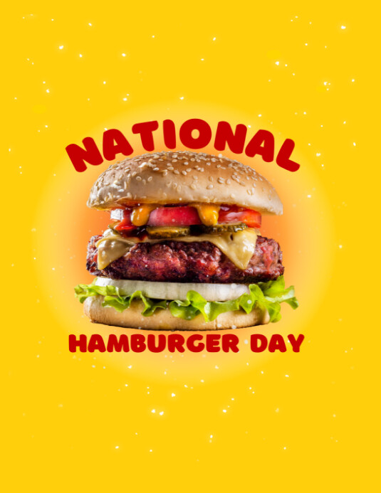 national hamburger day Template | PosterMyWall