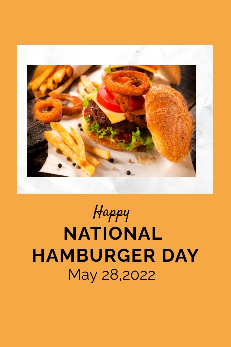 Copy of national hamburger day | PosterMyWall