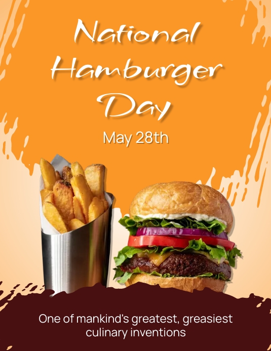 National Hamburger Day Template | PosterMyWall